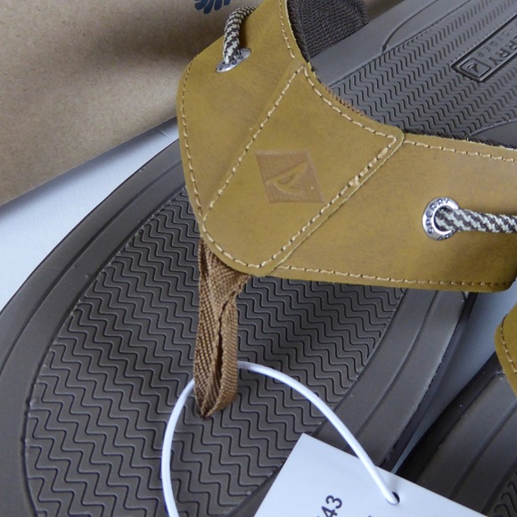 Sperry | Shoes | Sperry Mens Pensacola 2 Leather Sandal Flip Flops ...